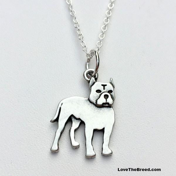 Pit Bull Charm Necklace - LoveTheBreed.com